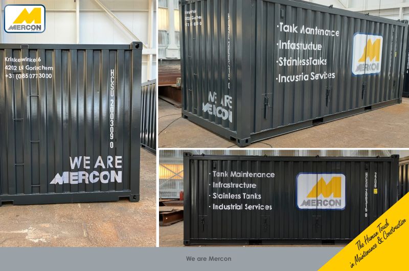 Gloednieuwe containers voor RVS activiteiten - Mercon